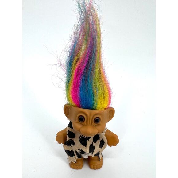 Russ | Toys | Vintage Russ Lucky Troll Doll Rainbow Hair Brown Eyes ...